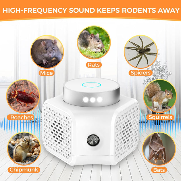 Mice Repellent Plug-in Ultrasonic Pest Repeller, Rodent Repellent Elec ...